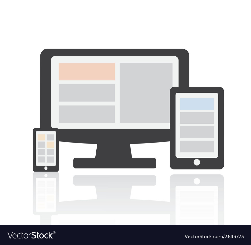 Responsive Royalty Free Vector Image - VectorStock