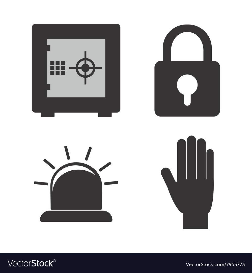 Security system design Royalty Free Vector Image