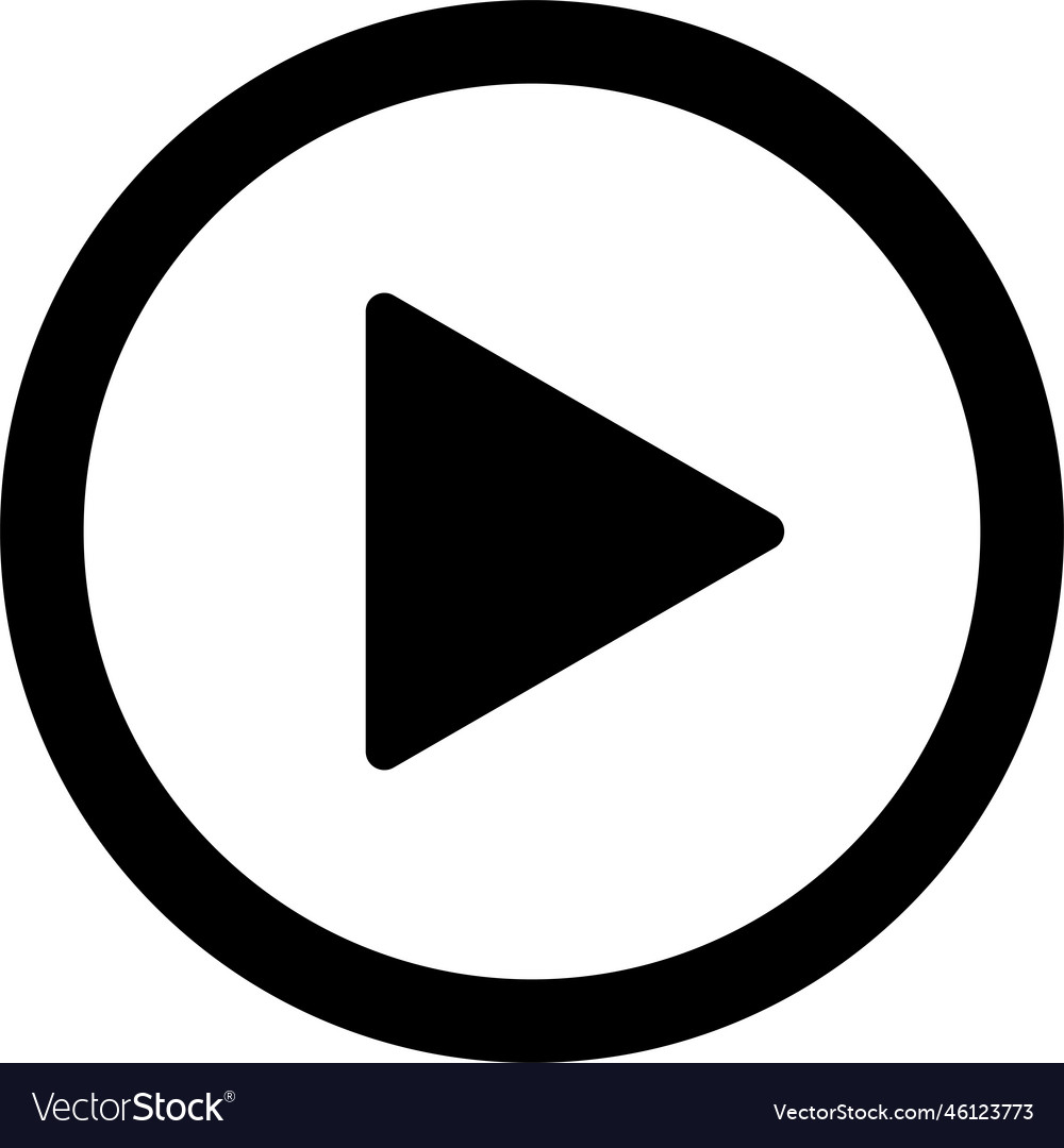 Video player icon play button Royalty Free Vector Image