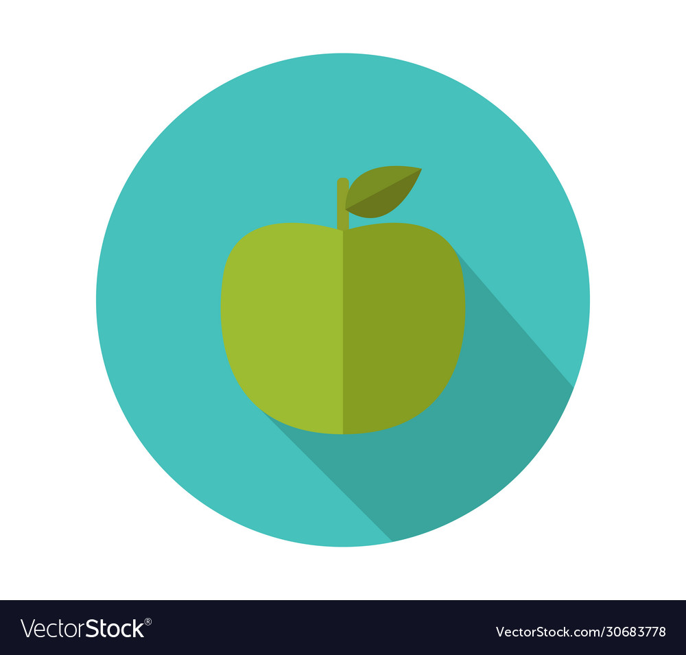 Apple icon in on white background Royalty Free Vector Image