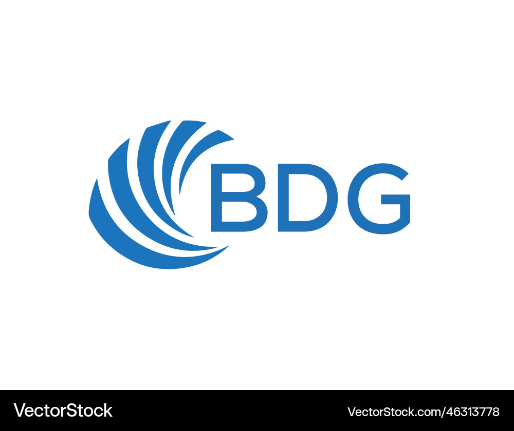 Bdg abstract business growth logo design on white Vector Image