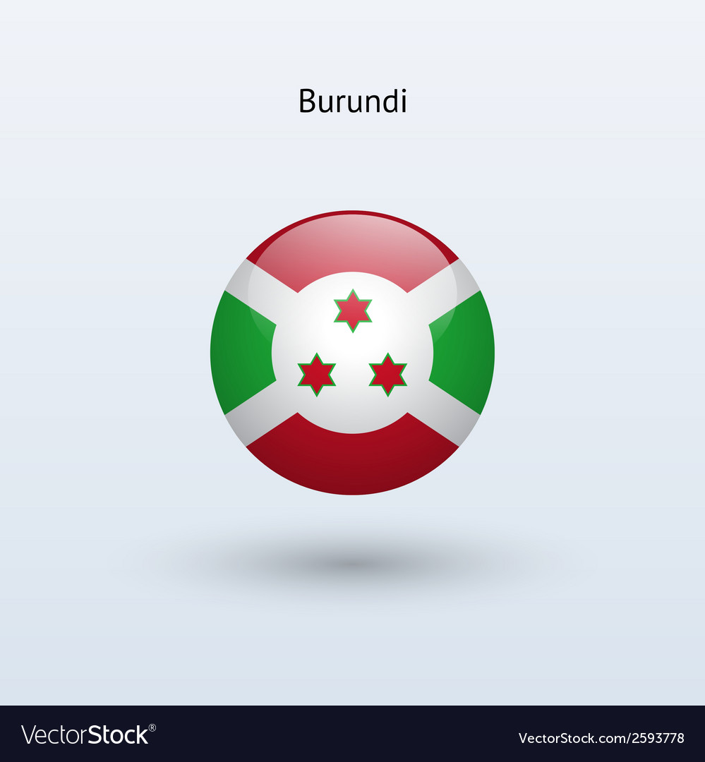 Burundi round flag Royalty Free Vector Image - VectorStock