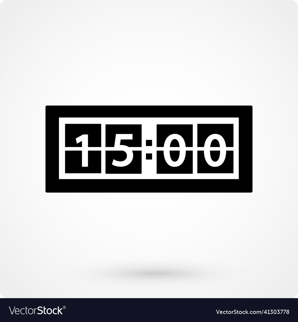 Digital alarm clock icon Royalty Free Vector Image Digital alarm clock icon Royalty Free Vector Image