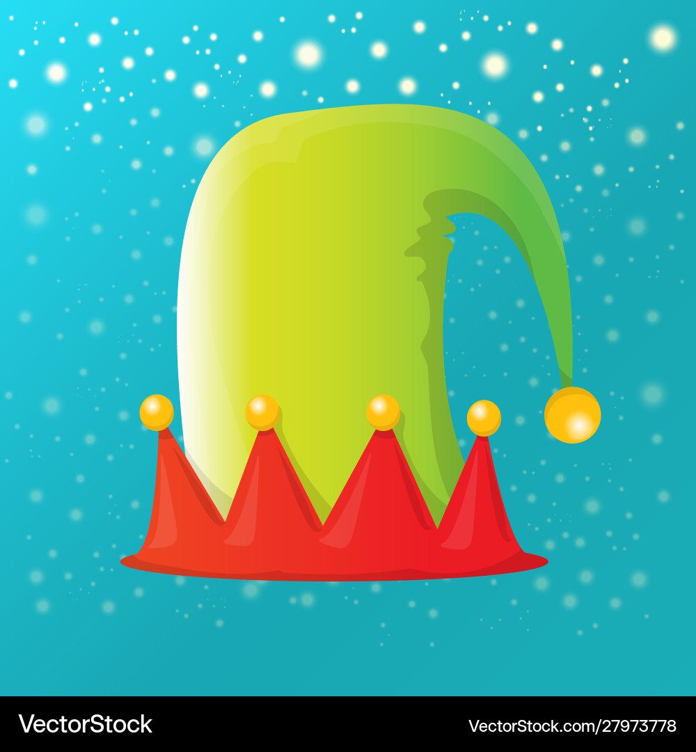 Funky red and green stripped cartoon Royalty Free Vector