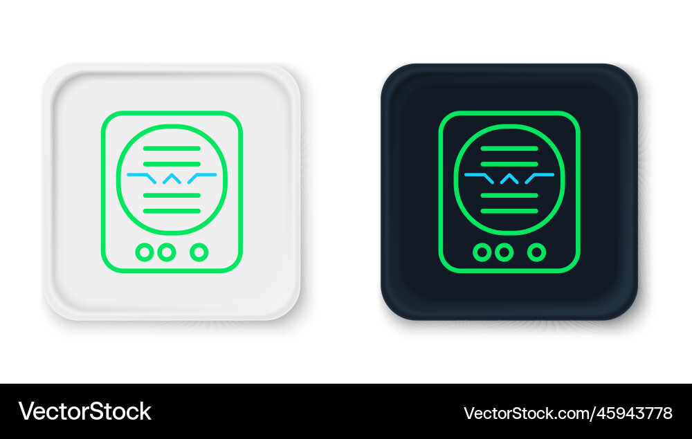 Line attitude indicator is an instrument used in Vector Image