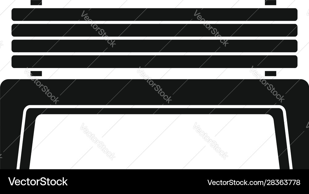 Street bench icon simple style Royalty Free Vector Image