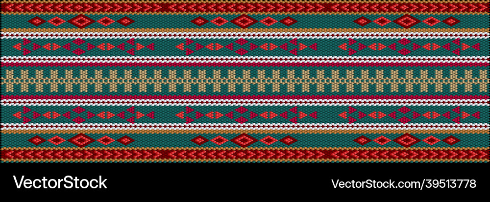 Traditional ethnic ornament for use on fabrics Vector Image