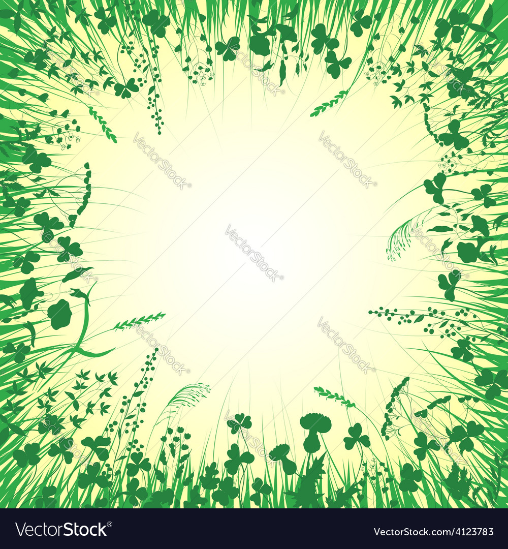 Grass frame Royalty Free Vector Image - VectorStock
