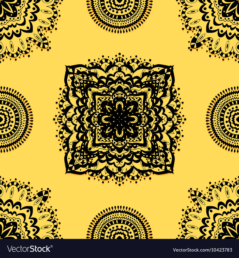 Retro patterned wallpaper Royalty Free Vector Image