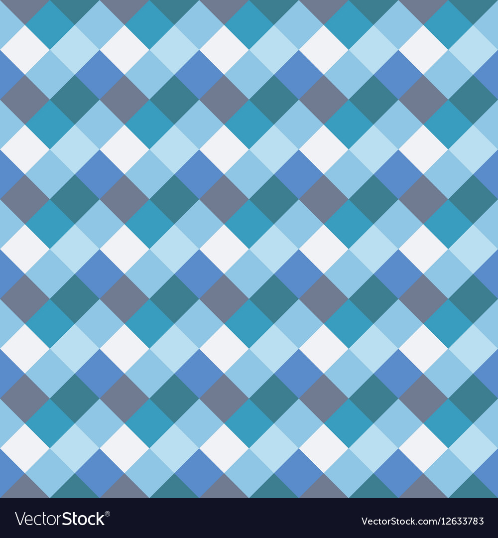 Seamless geometric checked pattern Diagonal Vector Image