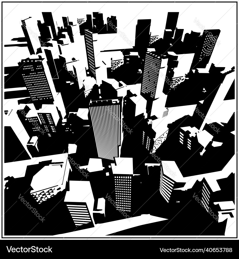 Big city Royalty Free Vector Image - VectorStock