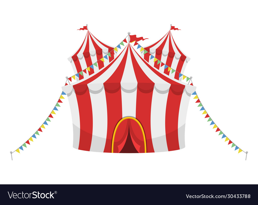 Circus tent Royalty Free Vector Image - VectorStock