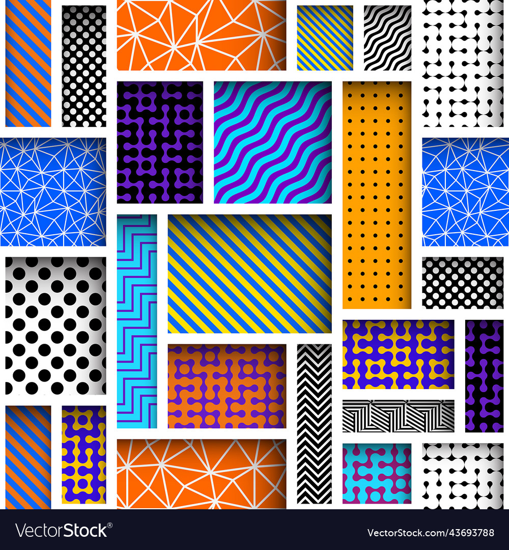 Geometric Abstract Pattern In Low Poly Style Vector Image