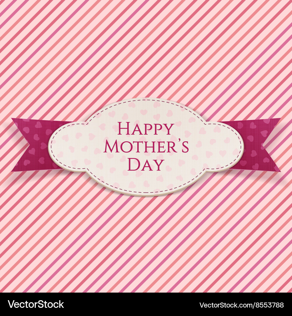 Happy mothers day realistic banner template Vector Image