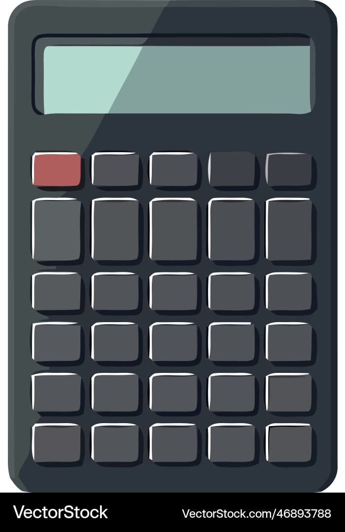 Modern calculator symbolizes finance icon Vector Image