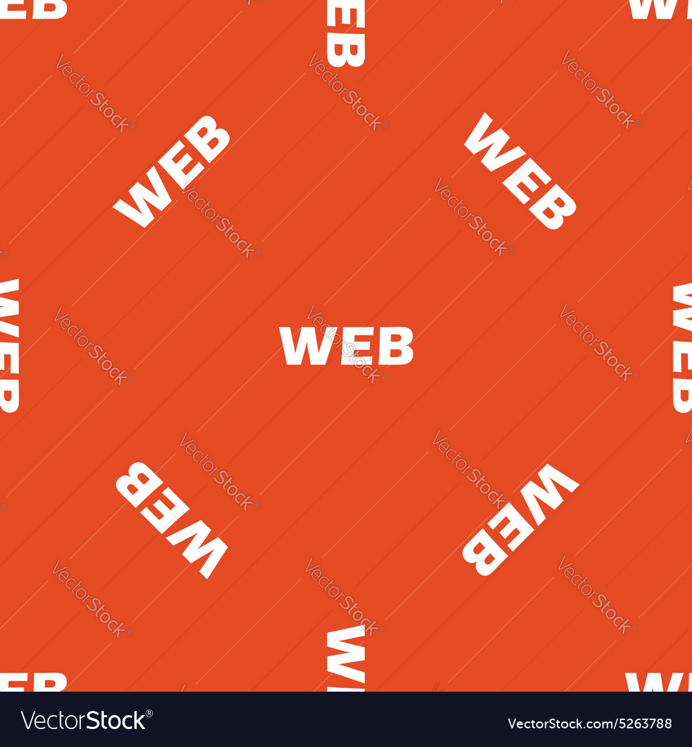 Orange web pattern Royalty Free Vector Image - VectorStock