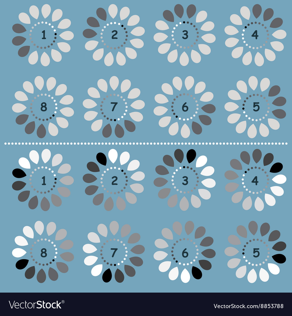 Round preloader animation frame Royalty Free Vector Image Round preloader animation frame Royalty Free Vector Image
