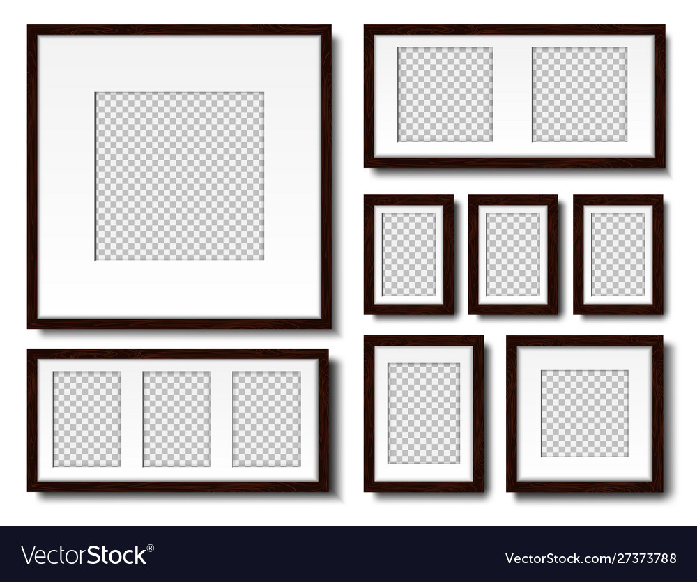 Wall frames set Royalty Free Vector Image - VectorStock