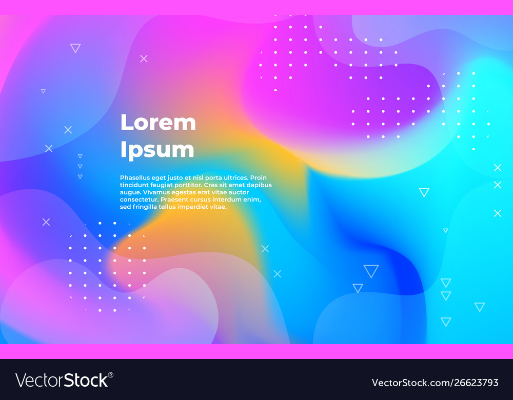 Abstract background gradient geometric shapes Vector Image