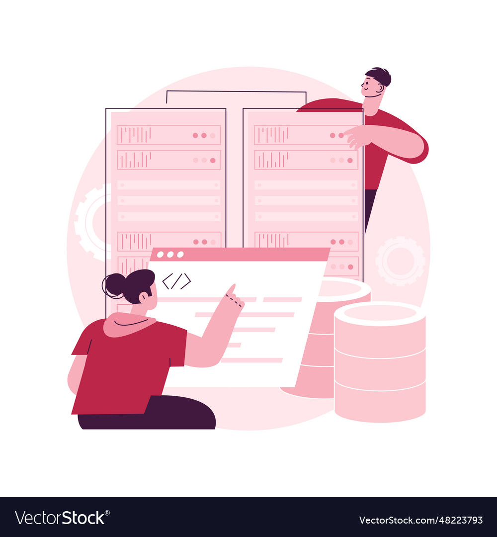 Big data job abstract concept Royalty Free Vector Image Big data job abstract concept Royalty Free Vector Image