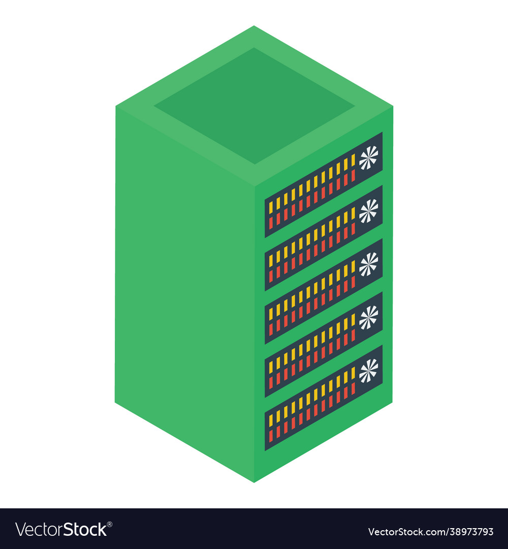 Data Server Rack Royalty Free Vector Image Vectorstock