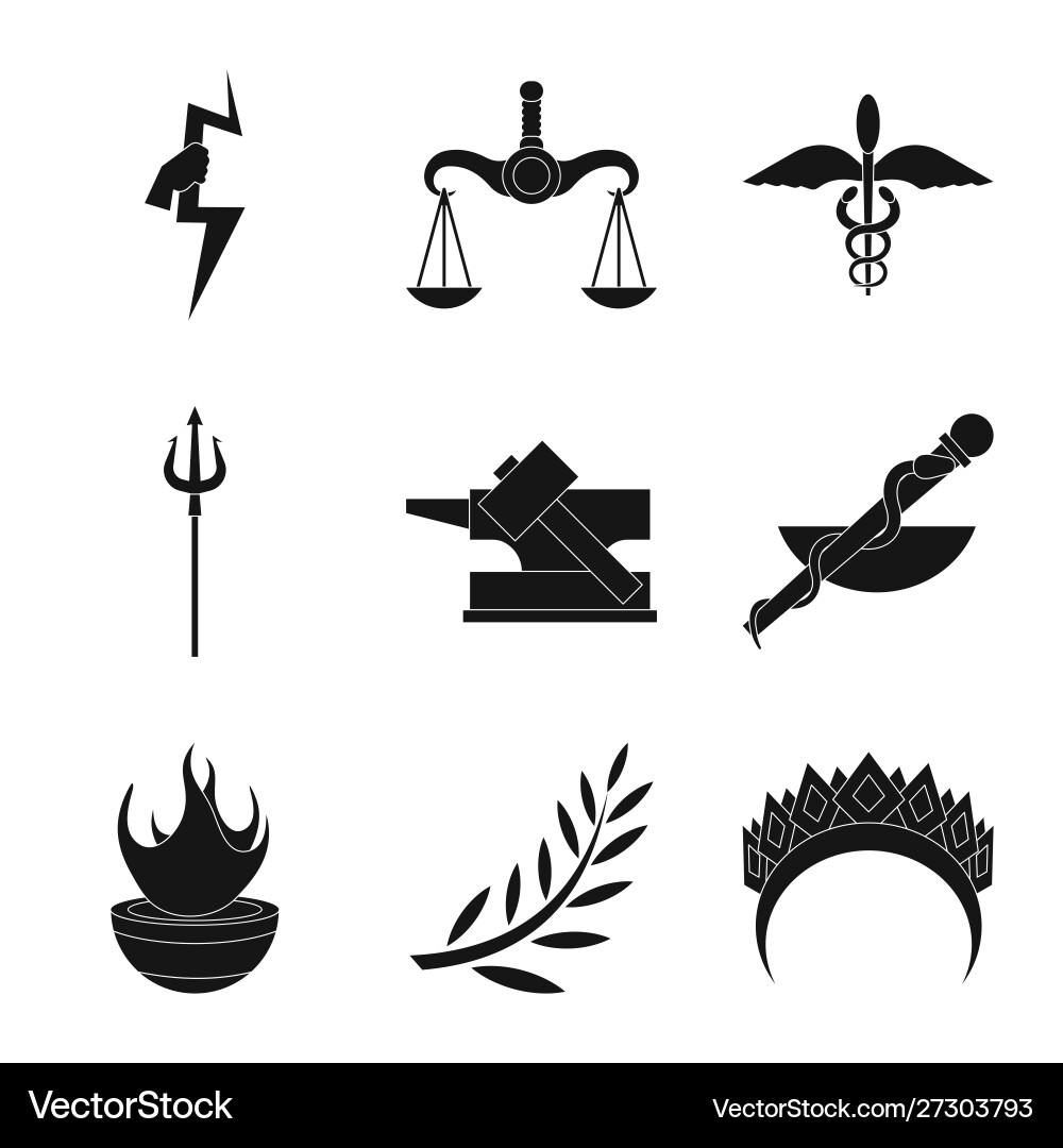 Religion and myths logo Royalty Free Vector Image