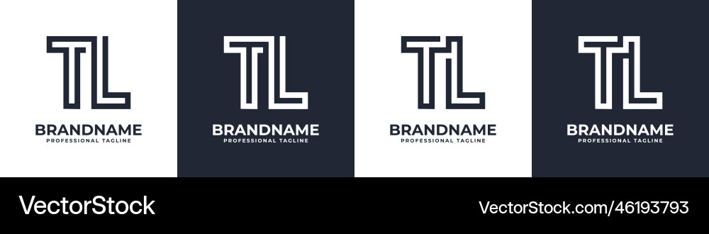 Simple tl monogram logo suitable for any business Vector Image