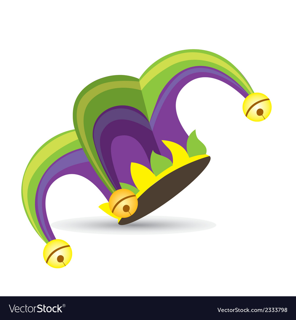 A jester hat april fools day Royalty Free Vector Image