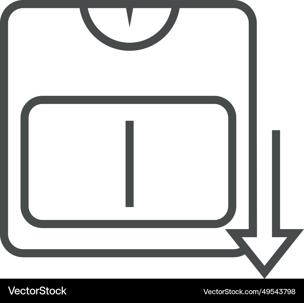Anorexia icon of weight scale Royalty Free Vector Image
