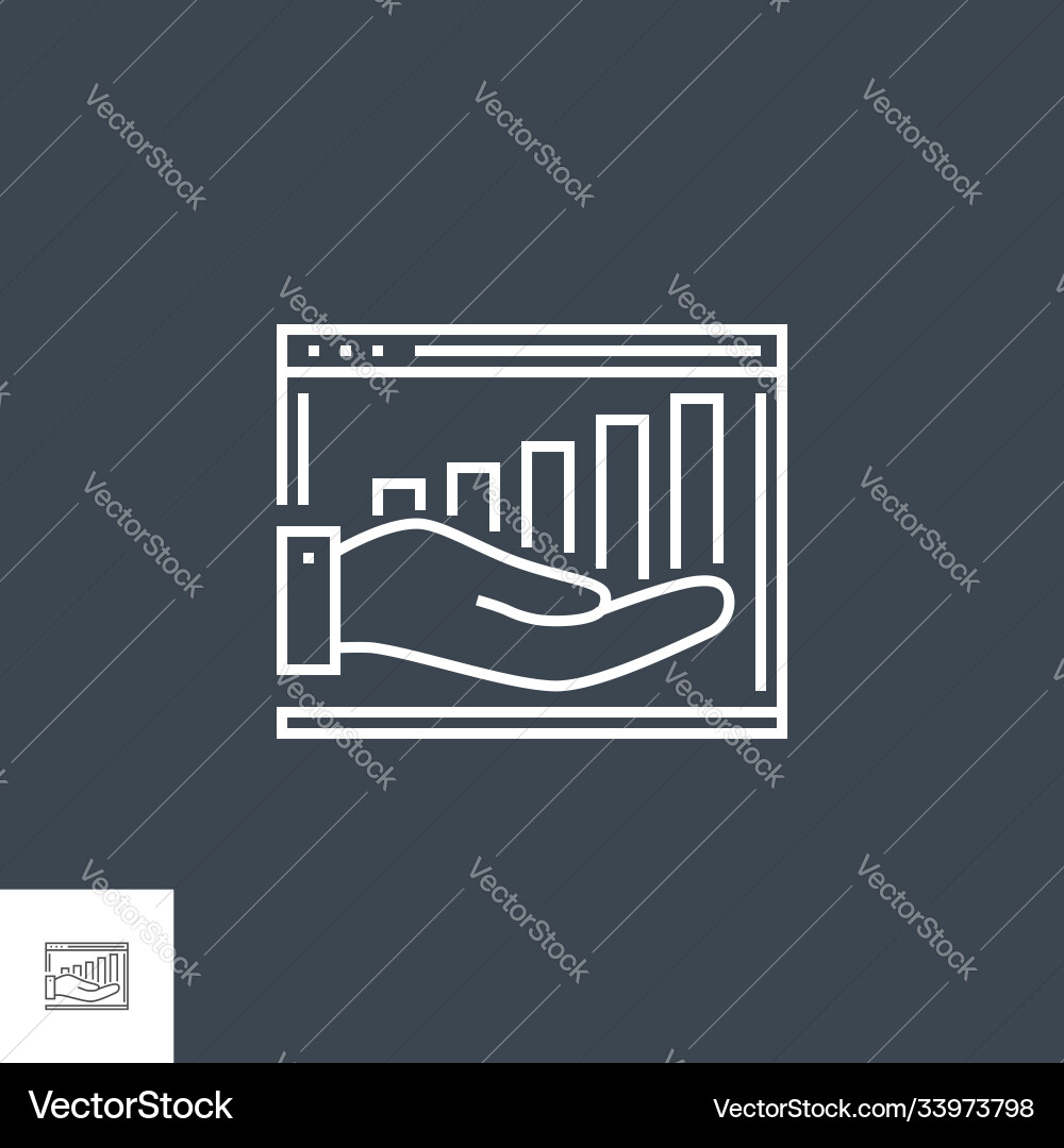Income line icon Royalty Free Vector Image - VectorStock