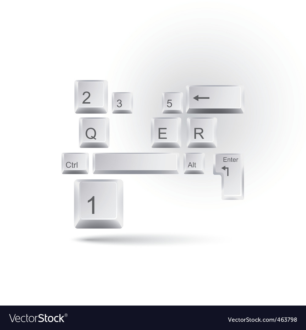 Keyboard Royalty Free Vector Image - VectorStock