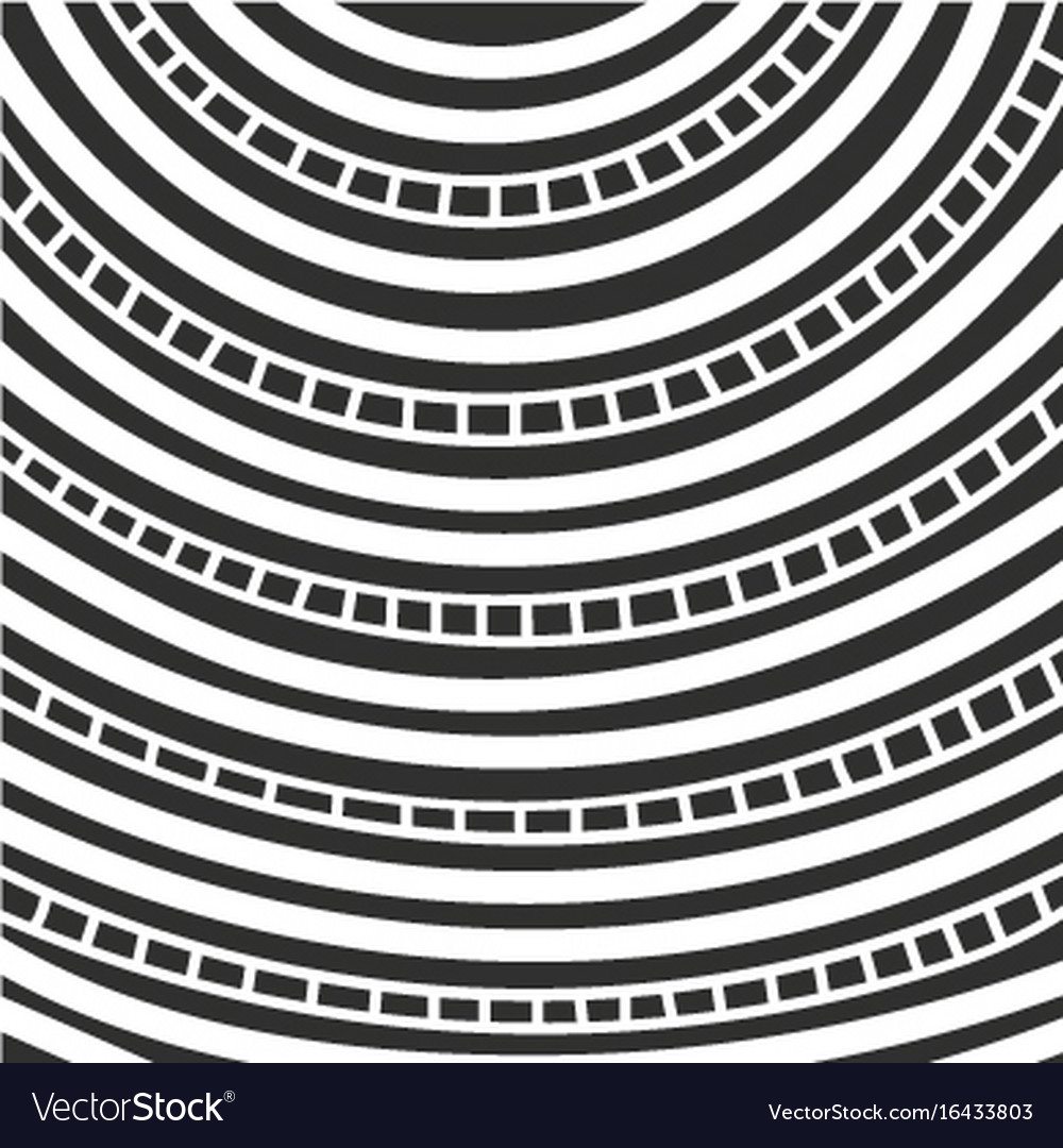 Abstract Monochrome Hand Drawn Doodle Pattern Vector Image