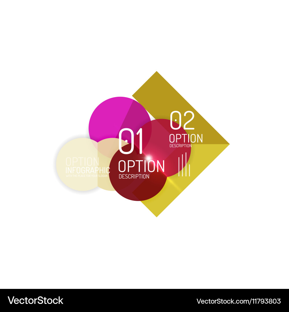 Business products option banners Royalty Free Vector Image