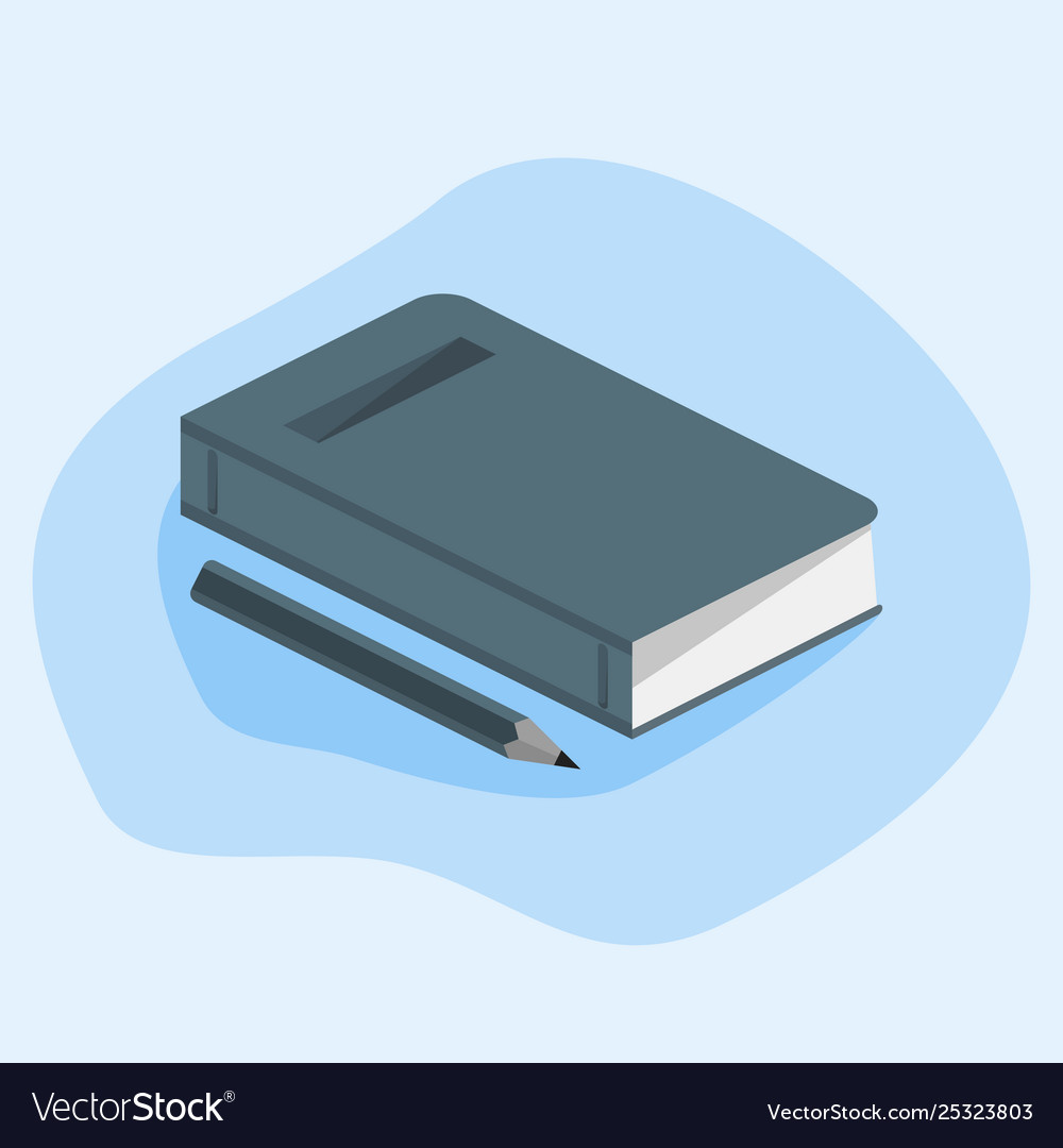 Concept education course study stack Royalty Free Vector