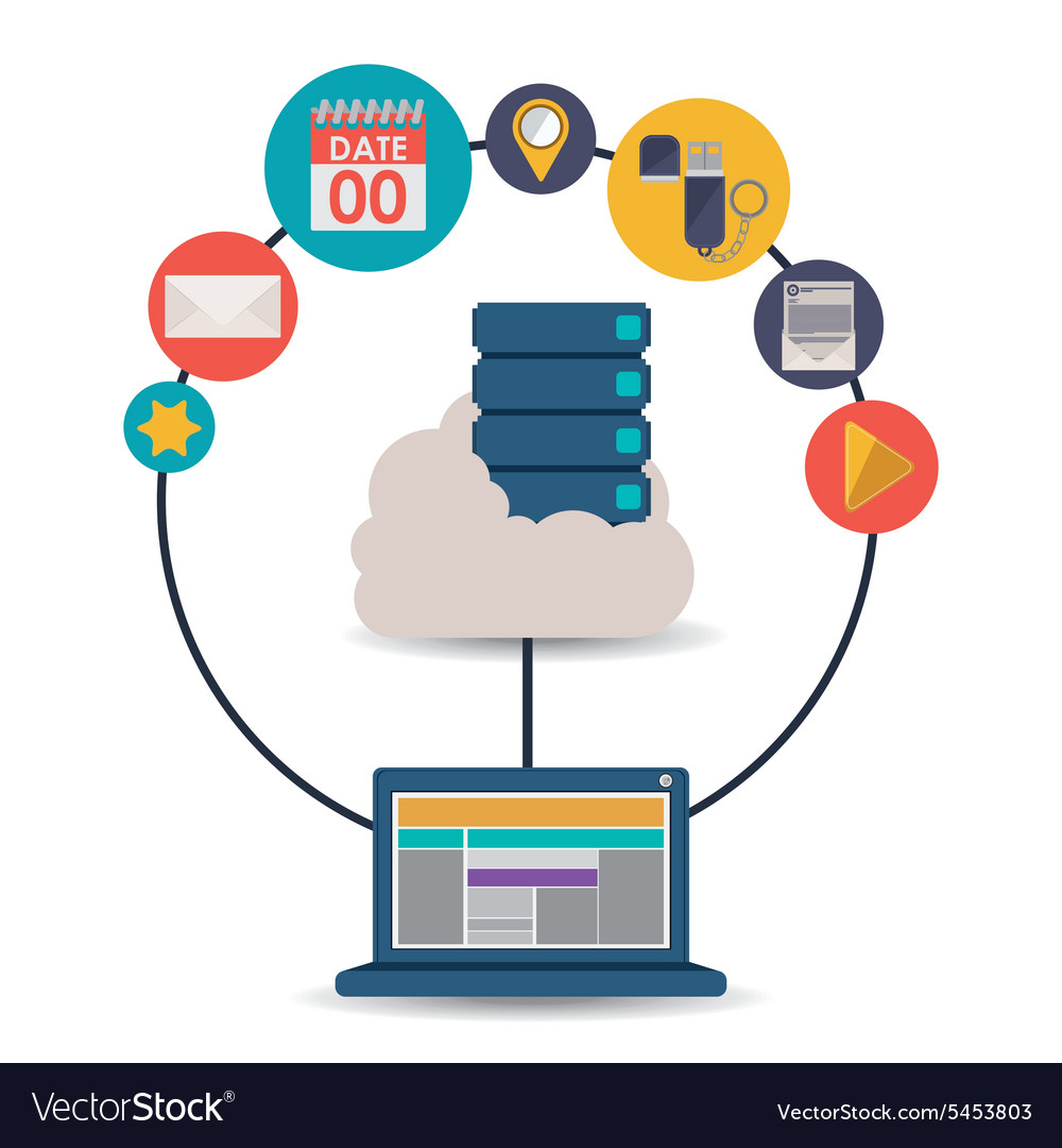 Data base design Royalty Free Vector Image - VectorStock