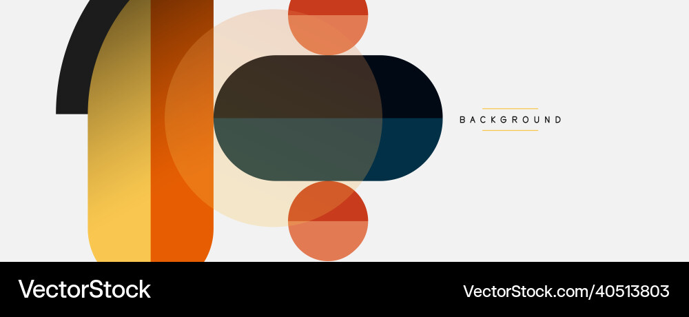 Round geometric shapes lines and circles Vector Image