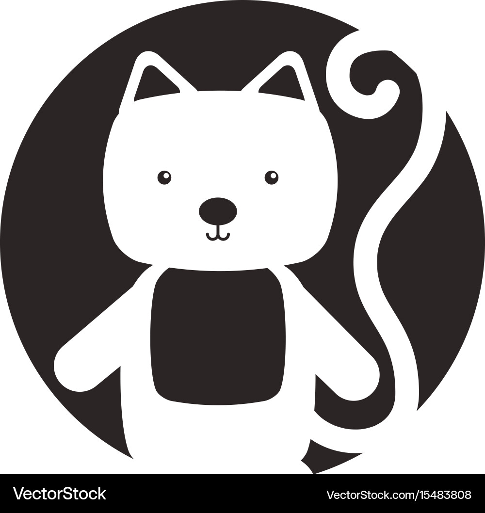 Animal cat cartoon Royalty Free Vector Image - VectorStock