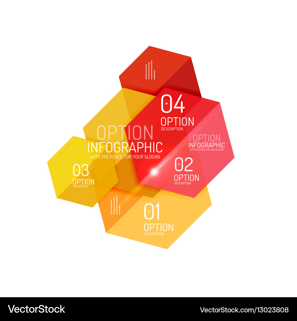 Business option diagram templates Royalty Free Vector Image