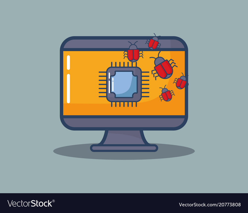 Cyber security design Royalty Free Vector Image