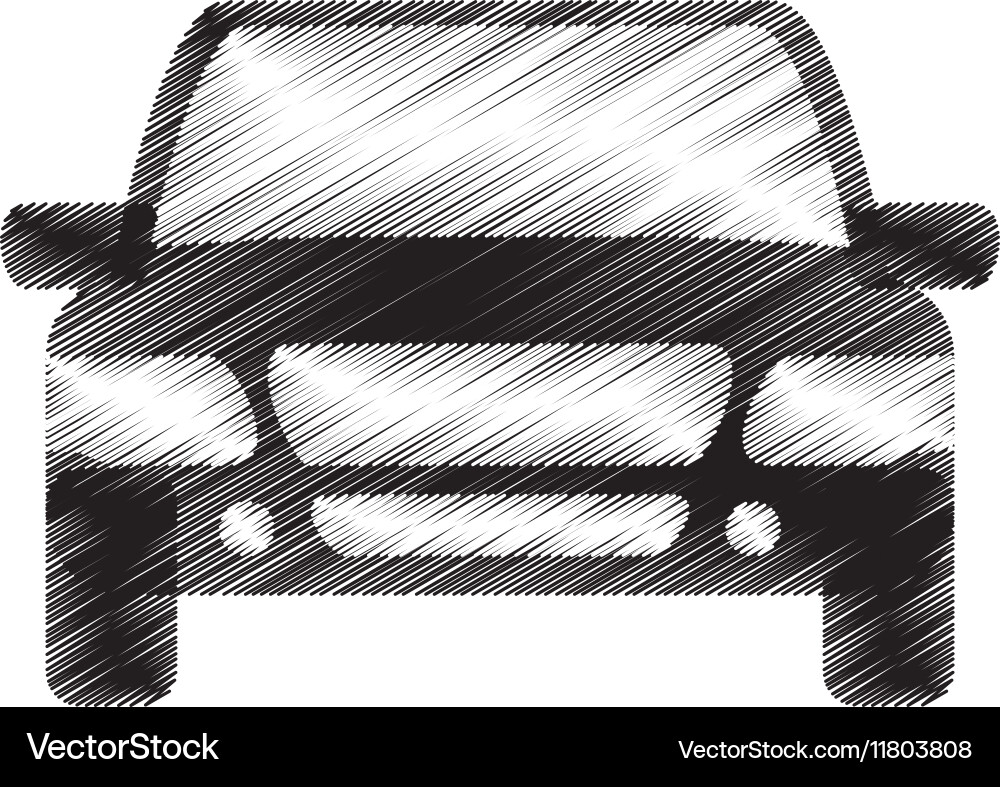 Hand drawing car vehicle design icon Royalty Free Vector