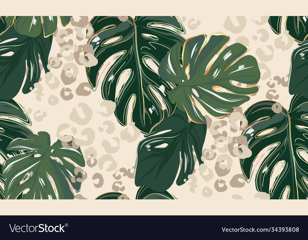 Leopard pattern animal print seamless design Vector Image Leopard pattern animal print seamless design Vector Image