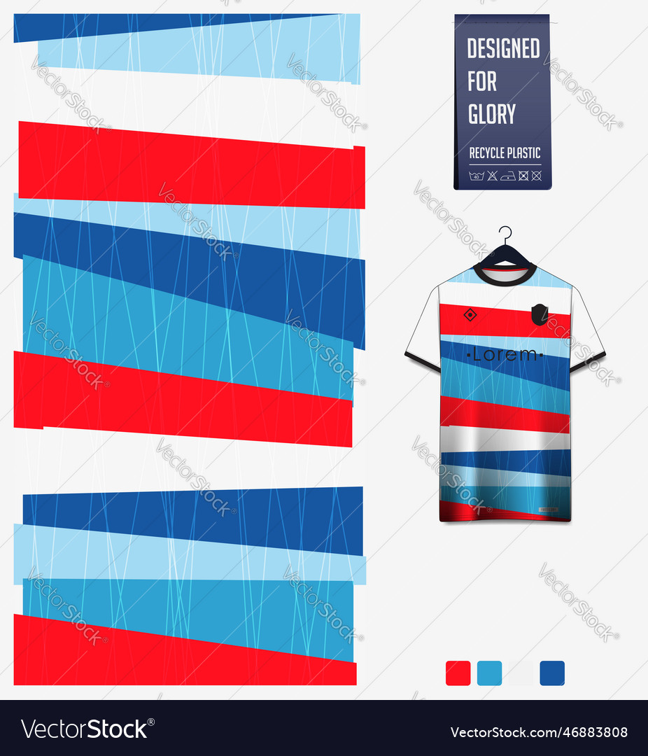 Soccer jersey pattern design stripes pattern Vector Image