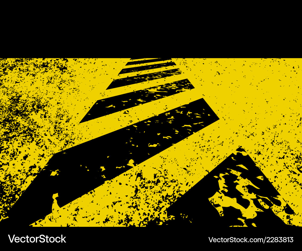 A grungy and worn hazard stripes texture EPS 8 Vector Image