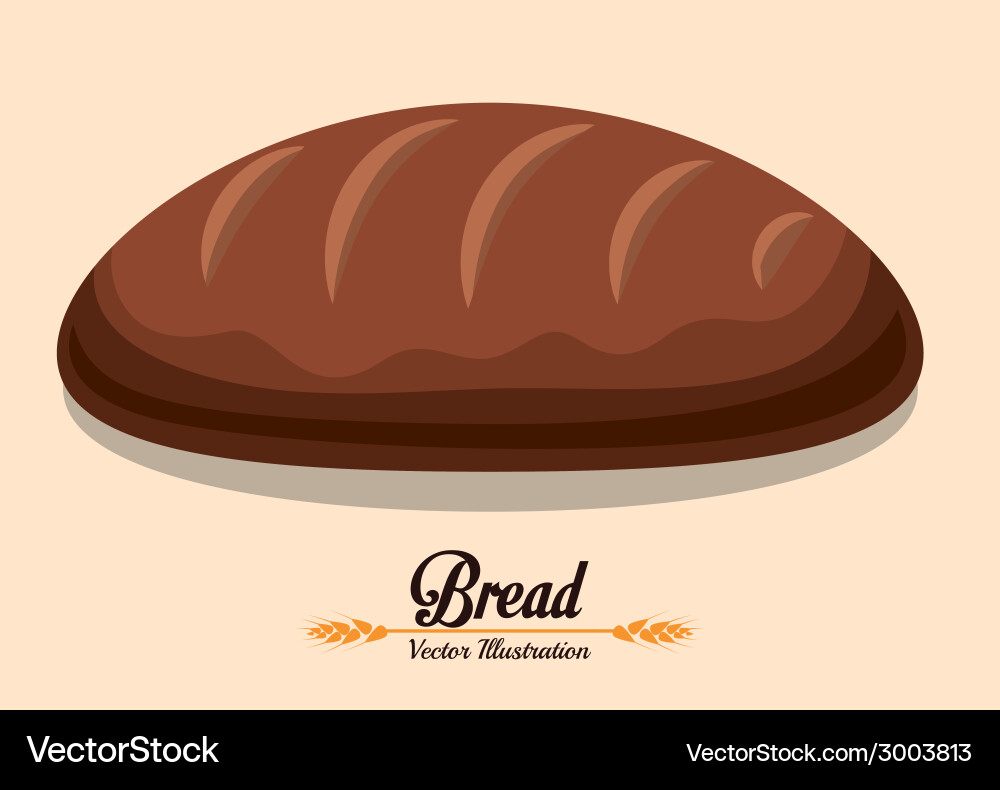 Bakery design over beige background Royalty Free Vector