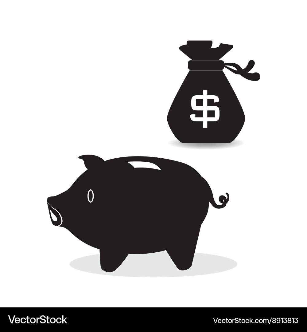 Financial item design money icon flat Royalty Free Vector
