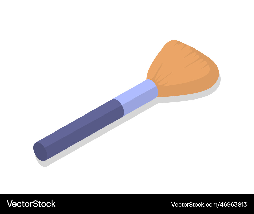 Makeup brush concept Royalty Free Vector Image