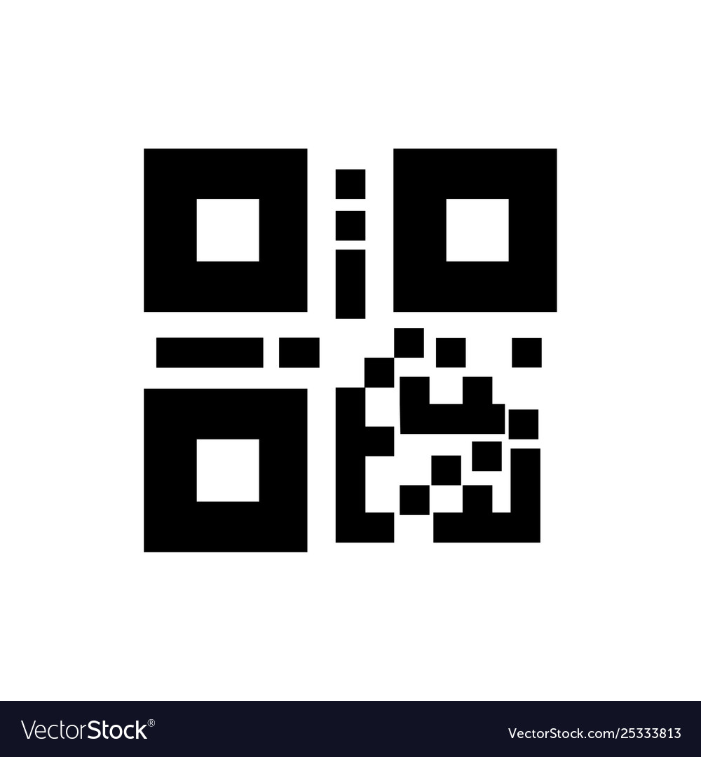 Qr code bar icon Royalty Free Vector Image - VectorStock