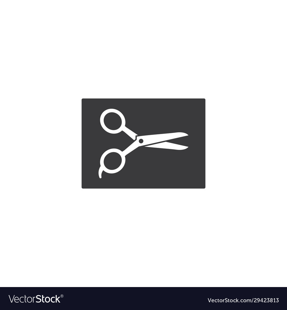 Scissors logo template icon Royalty Free Vector Image