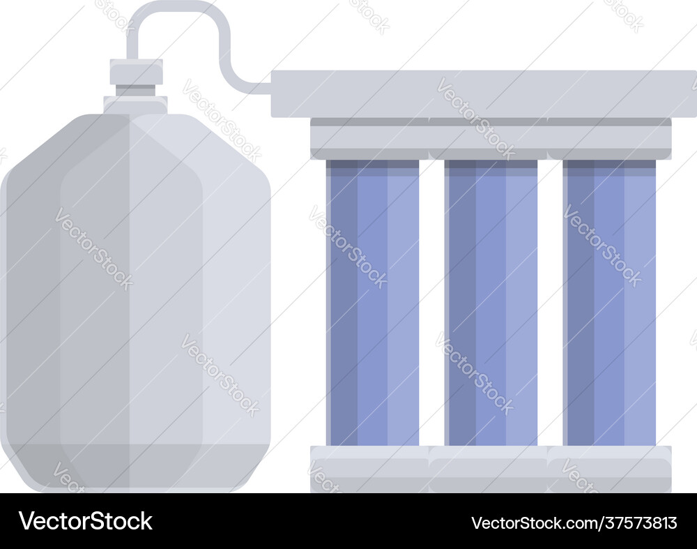 Stage water purification icon cartoon style Vector Image