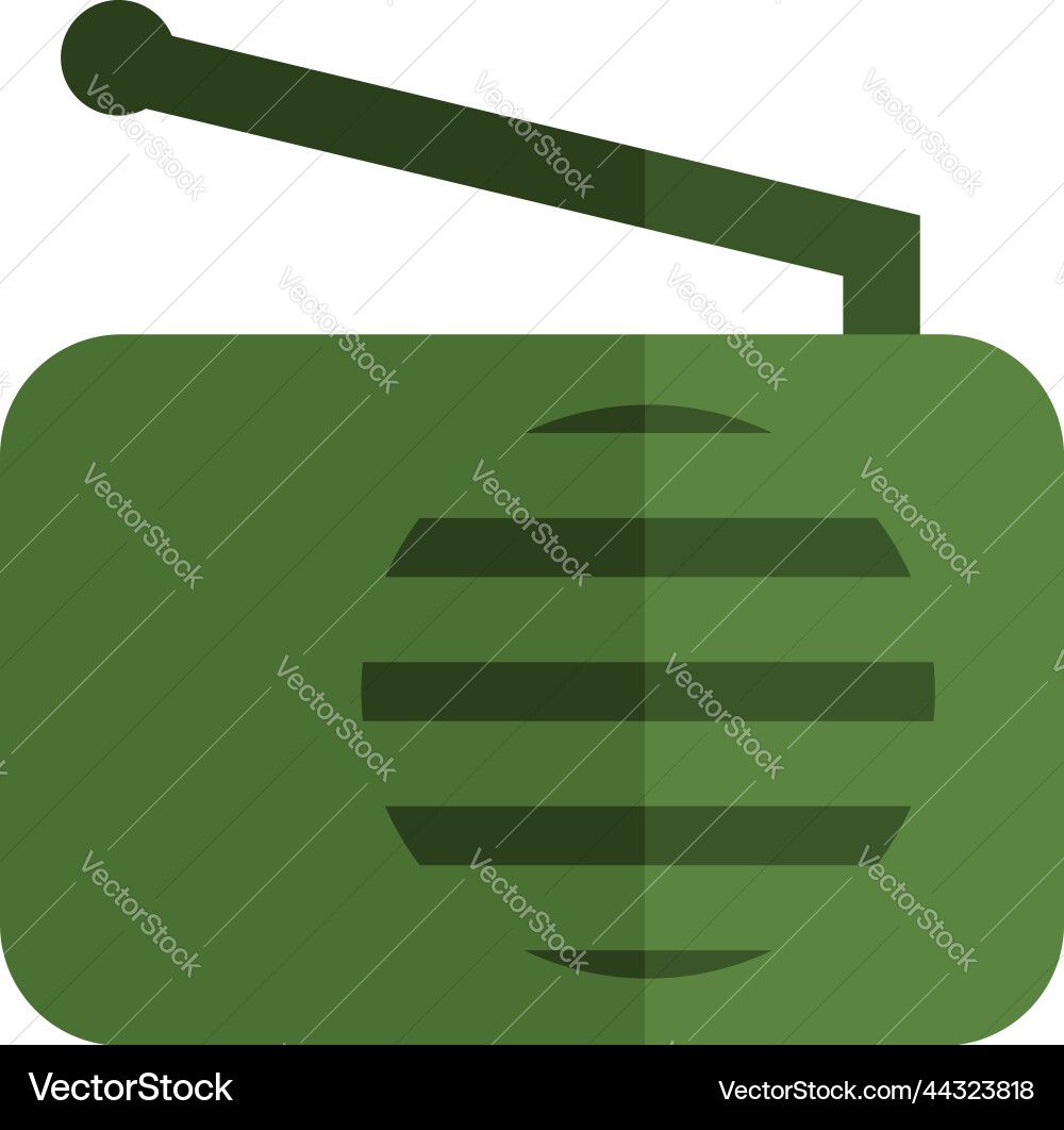 Camping radio on a white background Royalty Free Vector